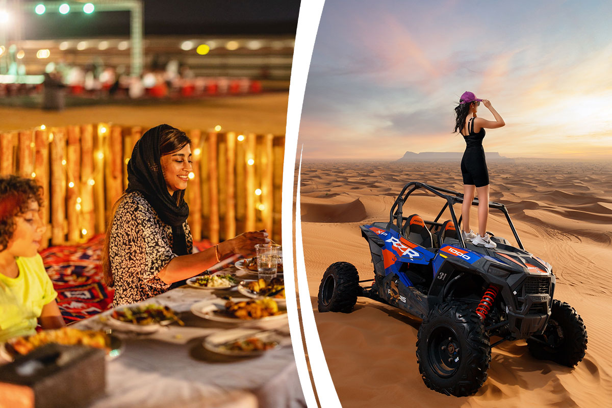 Dune Buggy Dubai: Polaris RZR 2-Seat with Dinner
